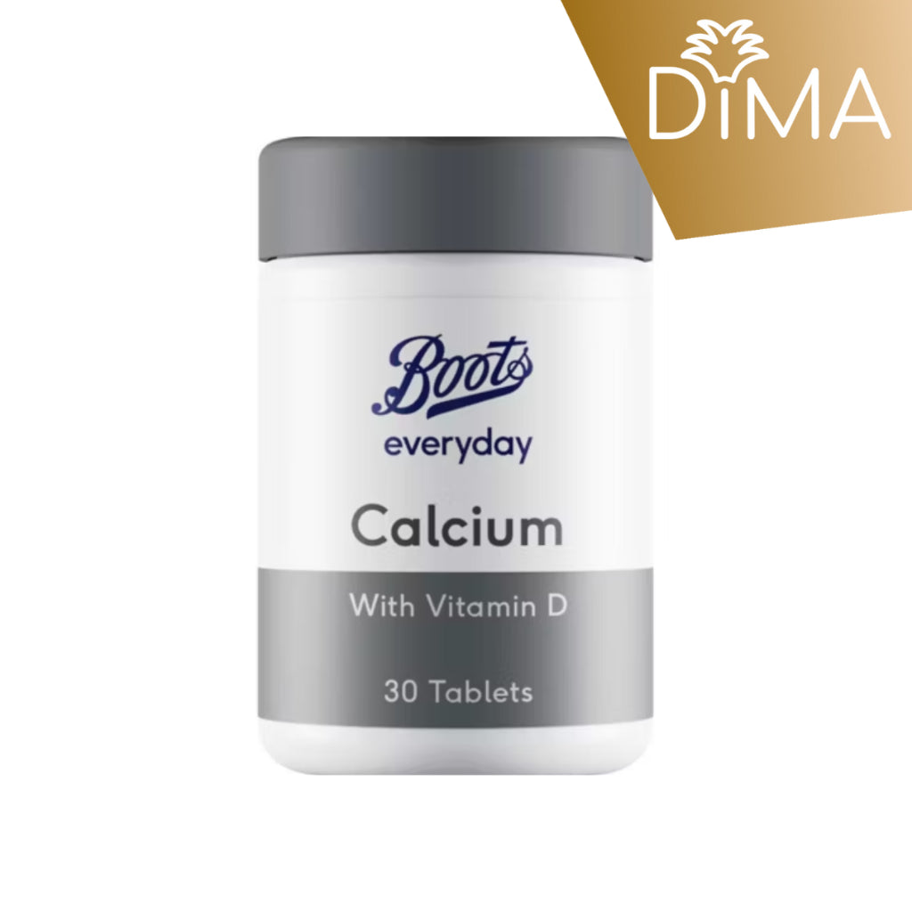 Boots Calcium - 30 Tablets - Certified from Boots UK – DiMA
