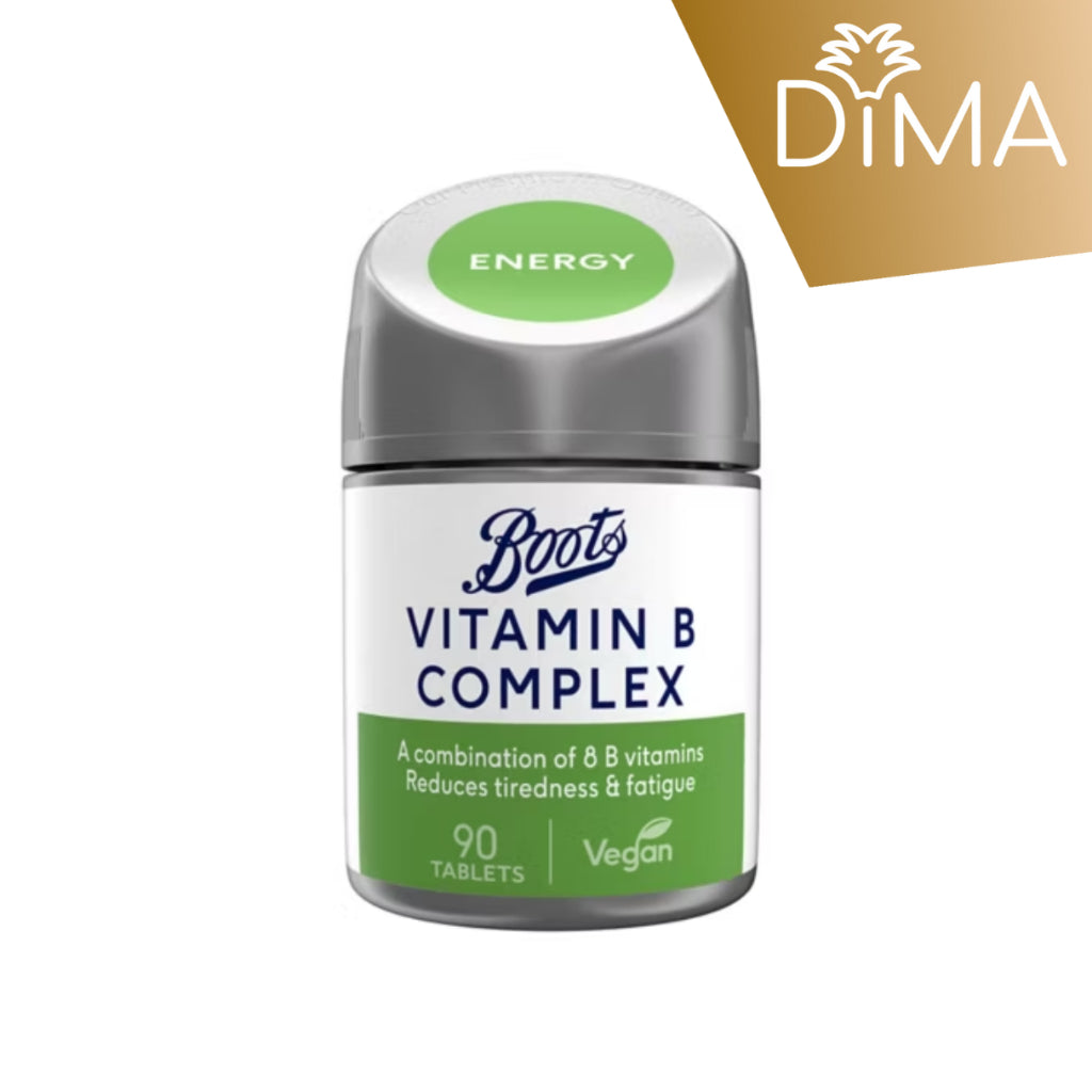 Vitamin B Complex - 90 Tablets - Certified from Boots UK – DiMA
