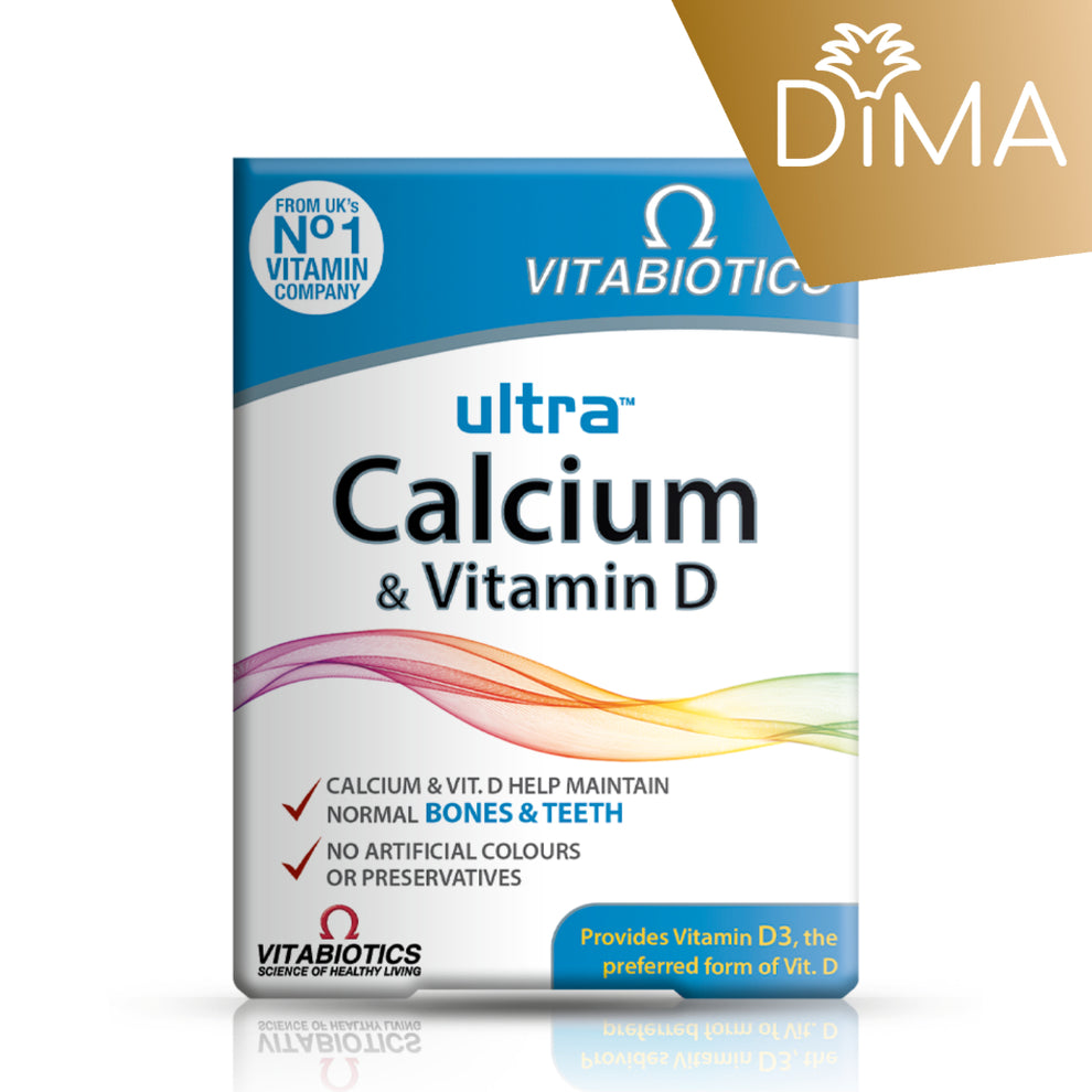 Ultra Calcium and Vitamin D - 30 Tablets - Certified from Vitabiotics ...